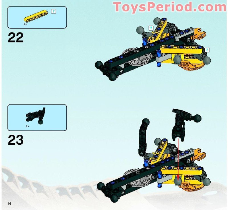 LEGO 8998 Toa Mata Nui Instructions and Parts List