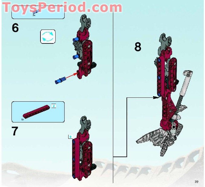 LEGO 8990 Fero and Skirmix Instructions and Parts List