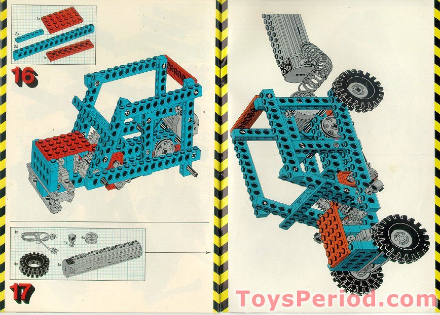 LEGO 8050 Universal Building Set with Motor Instructions and Parts List