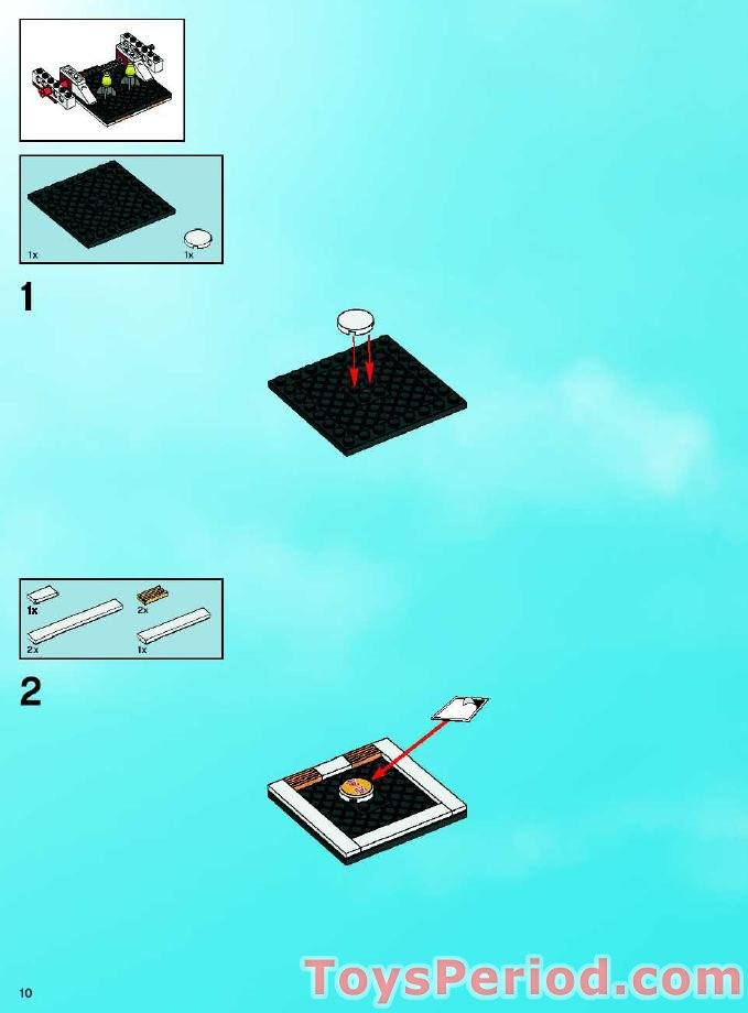 LEGO 8107 Fight for the Golden Tower Instructions and Parts List