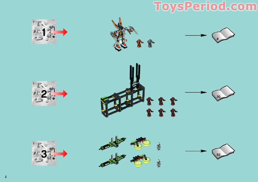 LEGO 8108 Mobile Devastator Instructions and Parts List