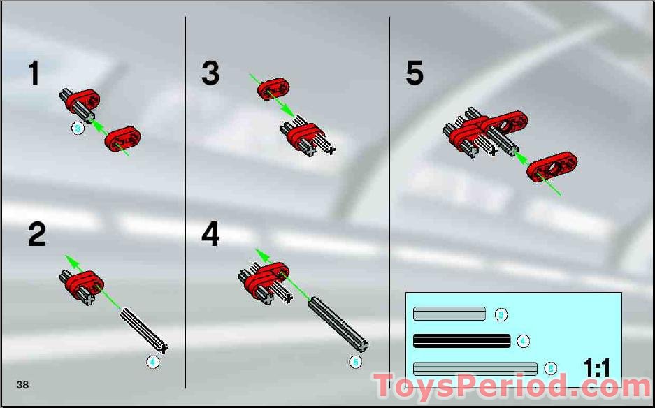 LEGO 8355 H.O.T. Blaster Bike Instructions and Parts List