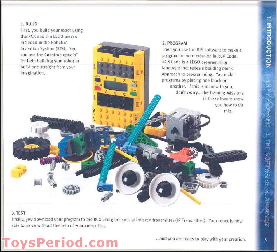 LEGO 9747 Robotics Invention System, Version 1.5 Set Parts Inventory ...