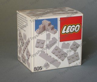 LEGO 805-1 Gray Bricks Set Parts List
