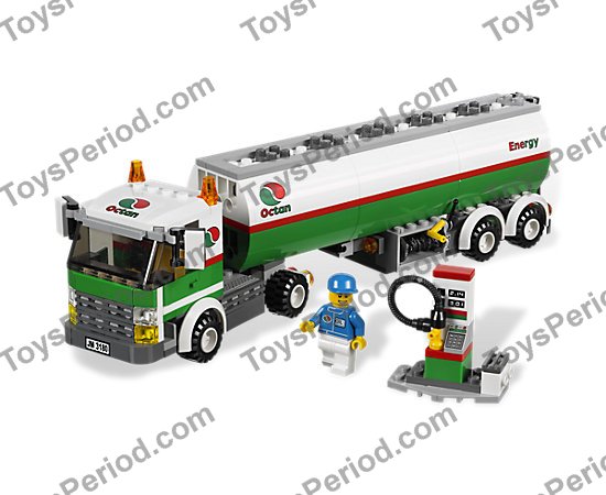 LEGO 3180 Tank Truck Instructions and Parts List