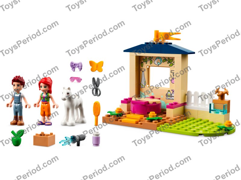 LEGO 41696 Pony-Washing Stable Set Parts List