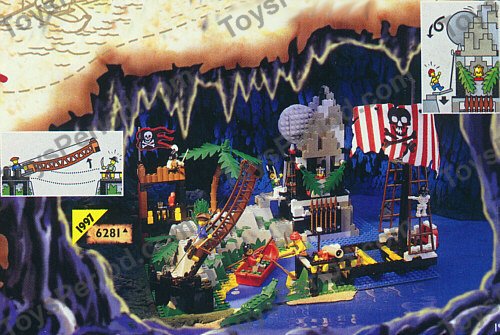 LEGO 6281 Pirates Perilous Pitfall Instructions and Parts List