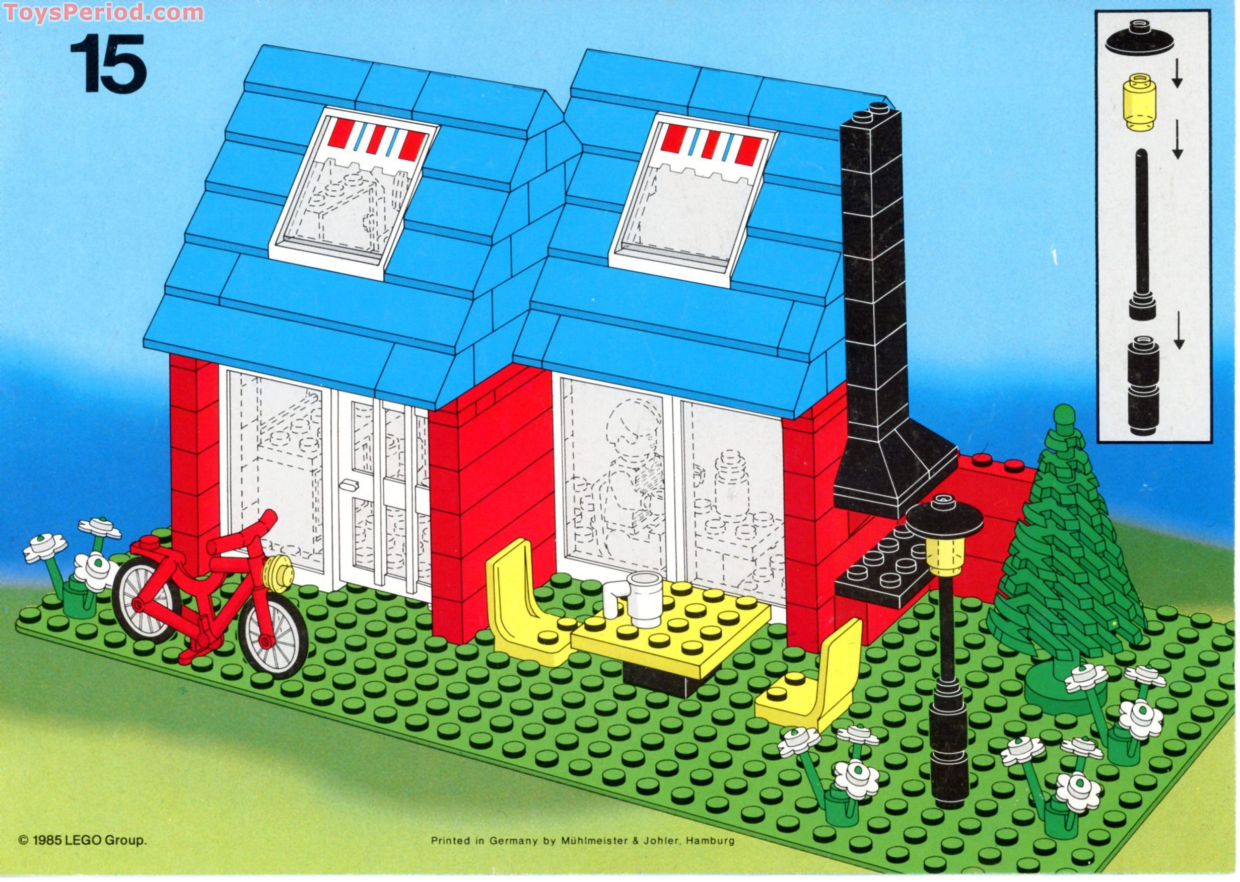 LEGO 6370 Weekend Home Instructions and Parts List