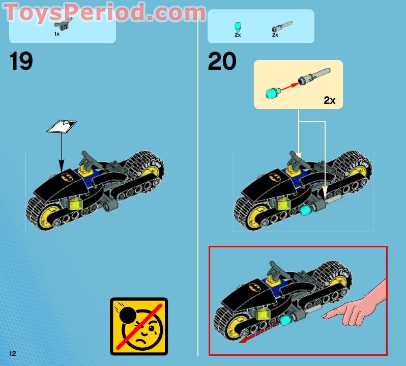 LEGO 6860 The Batcave Instructions and Parts List