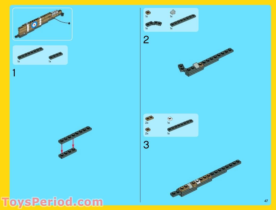 LEGO 10226 Sopwith Camel Instructions and Parts List