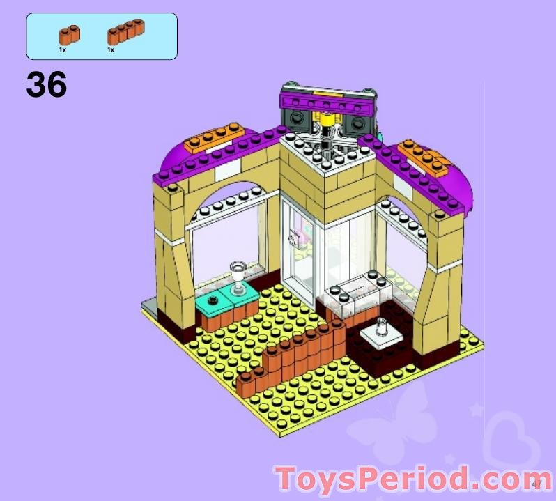 LEGO 41006 Downtown Bakery Instructions and Parts List