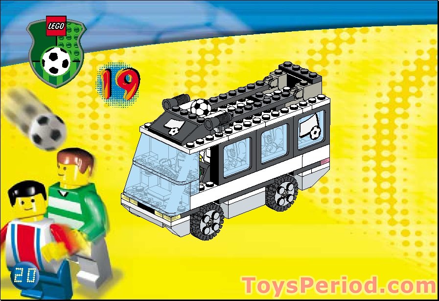 LEGO 3404 Black Bus Instructions and Parts List