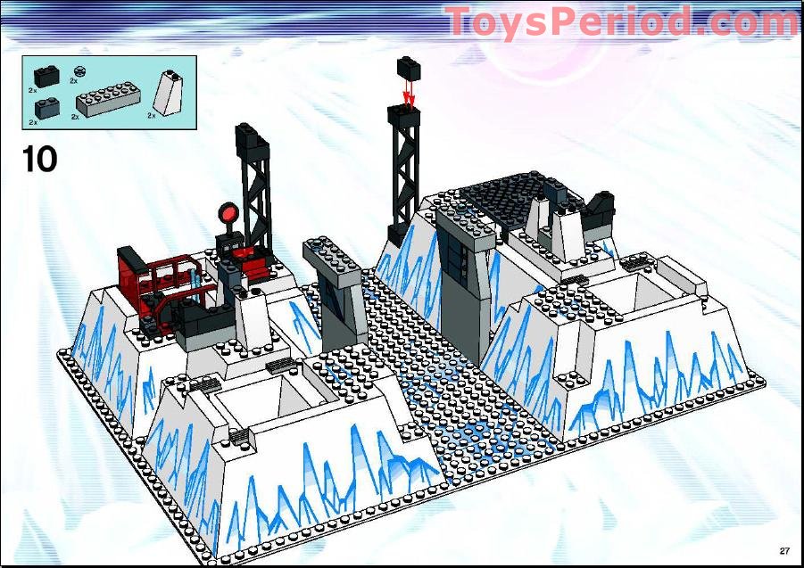 LEGO 4748 Ogel's Mountain Fortress Instructions and Parts List