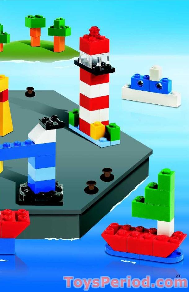 LEGO 6186 Build Your Own LEGO Harbor Instructions and Parts List