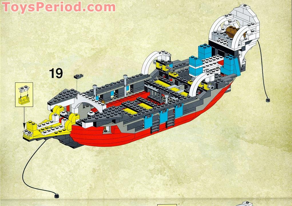 LEGO 6289 Red Beard Runner Instructions and Parts List