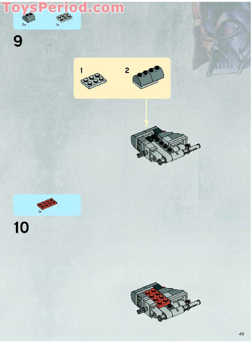 LEGO 7680 The Twilight Instructions and Parts List