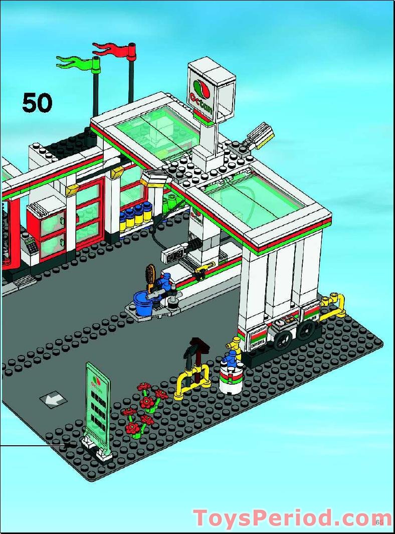 LEGO 7993 Service Station Instructions and Parts List