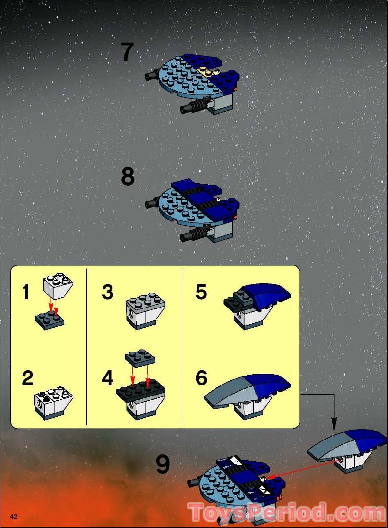 LEGO 7283 Ultimate Space Battle Instructions and Parts List