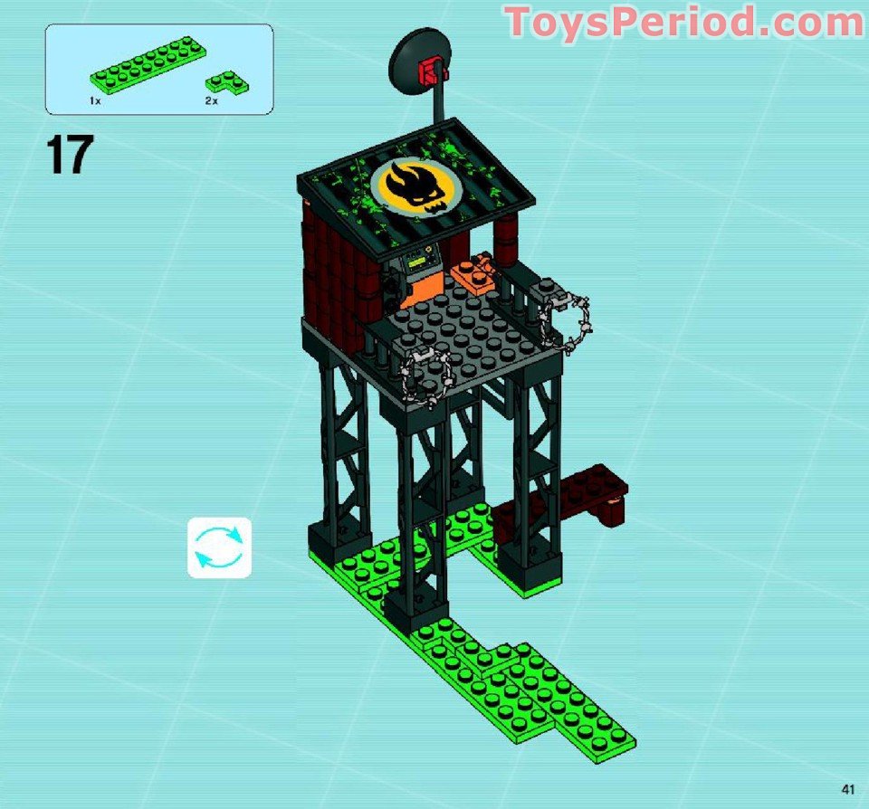 LEGO 8632 Mission 2: Swamp Raid Instructions and Parts List