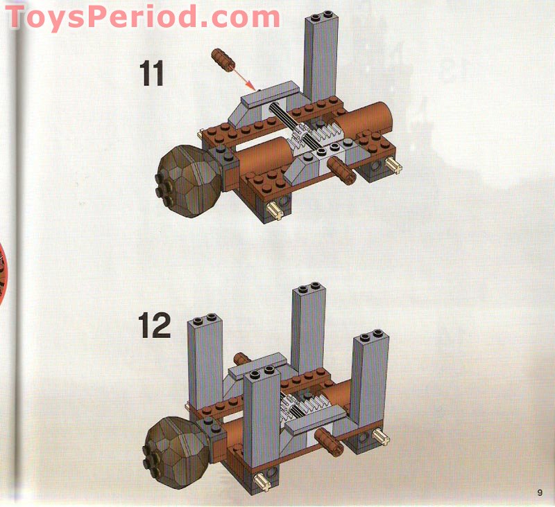 LEGO 8875 King's Siege Tower Instructions and Parts List
