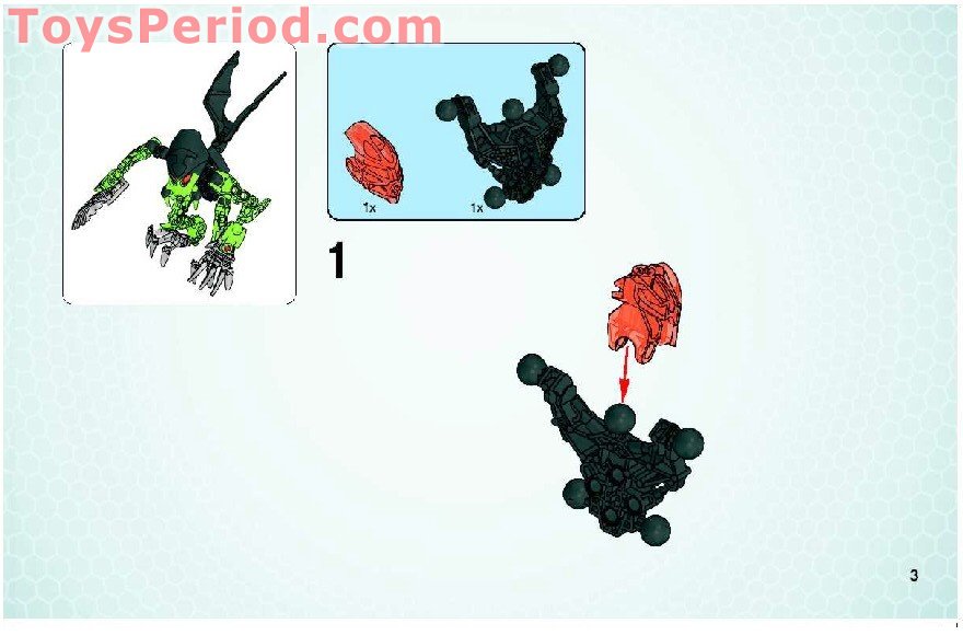 LEGO 8952 Mutran and Vican Instructions and Parts List