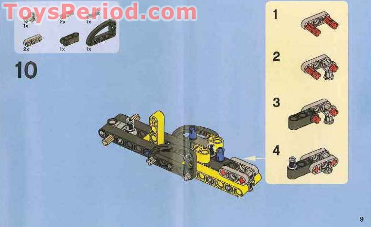 LEGO 8290 Mini Forklift Instructions and Parts List