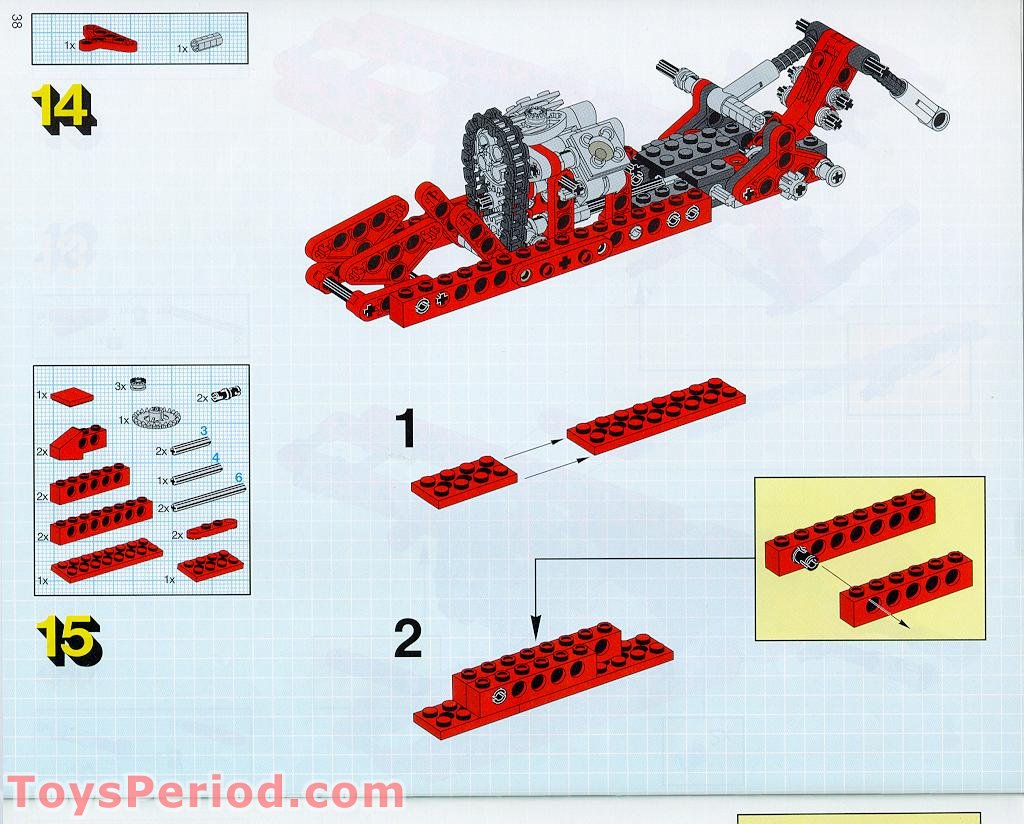 LEGO 8422 Circuit Shock Racer Instructions and Parts List