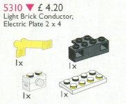 LEGO 5310 Lighting Brick Set Parts List