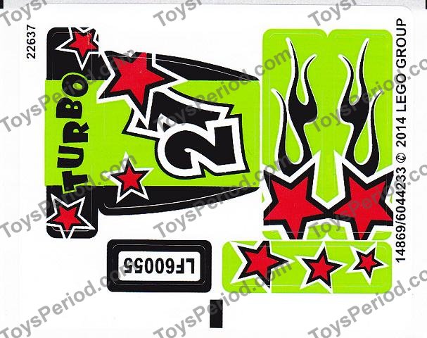 LEGO Sets with Part 60055stk01 Sticker Sheet for Set 60055 - (14869/ ...