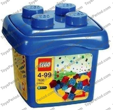LEGO 7830 Small Blue Bucket Set Parts List