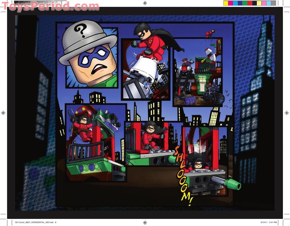 LEGO 6857 The Dynamic Duo Funhouse Escape Instructions and Parts List