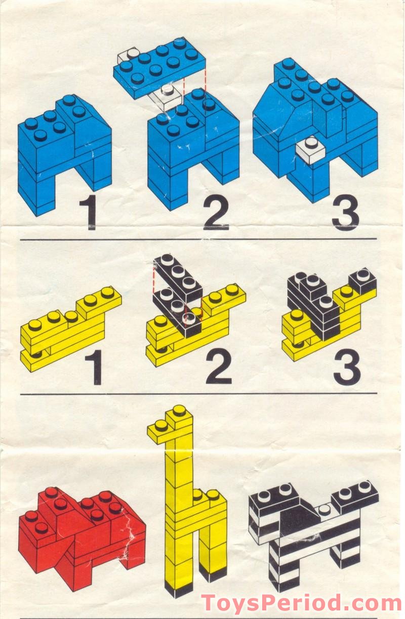 LEGO 699-1 Photo Safari Instructions and Parts List