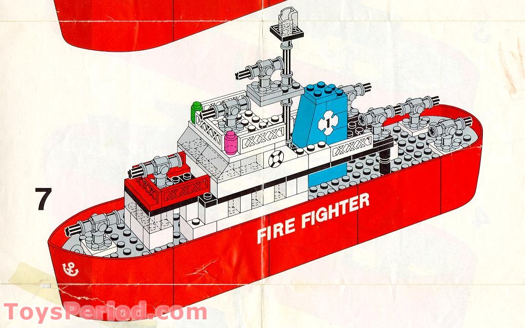 LEGO 316-1 Fire Fighter Boat Instructions and Parts List