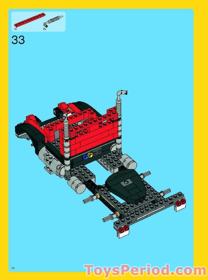 LEGO 4955 Big Rig Instructions and Parts List