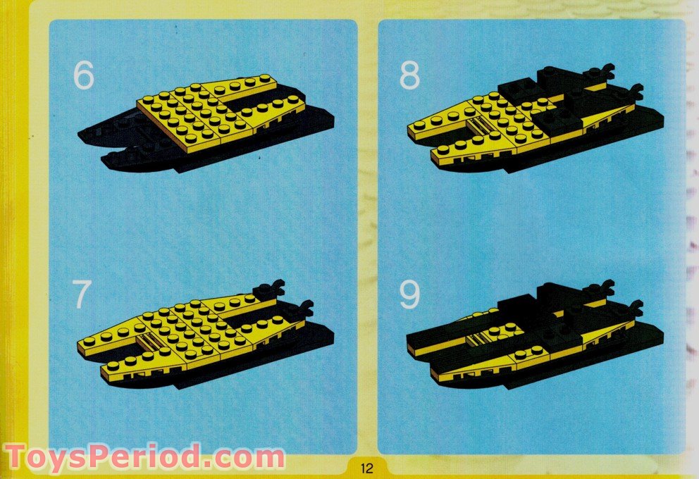 LEGO 4505 Sea Machines Instructions and Parts List
