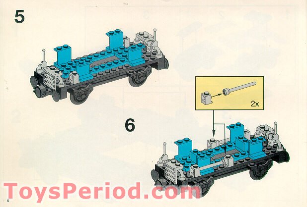 LEGO 4536 Blue Hopper Car Instructions and Parts List