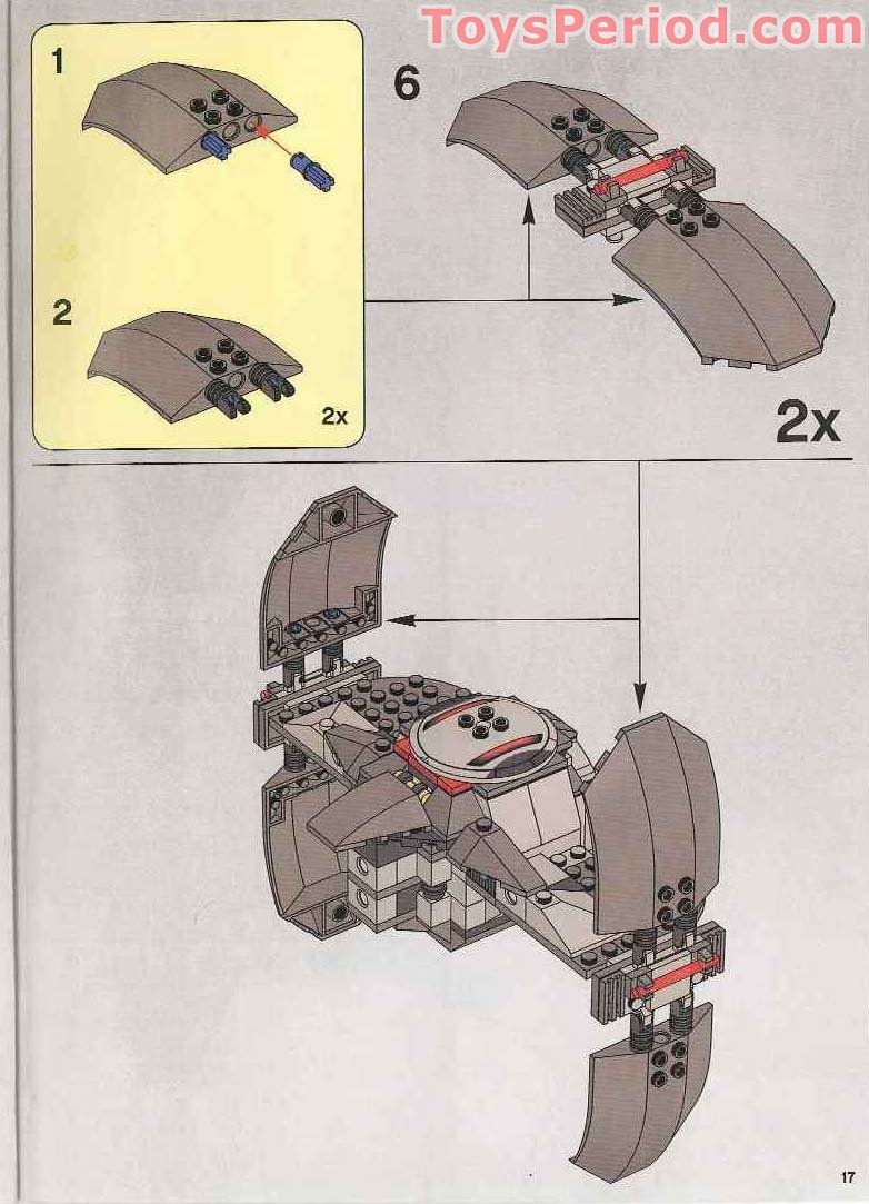 LEGO 7663 Sith Infiltrator Instructions and Parts List
