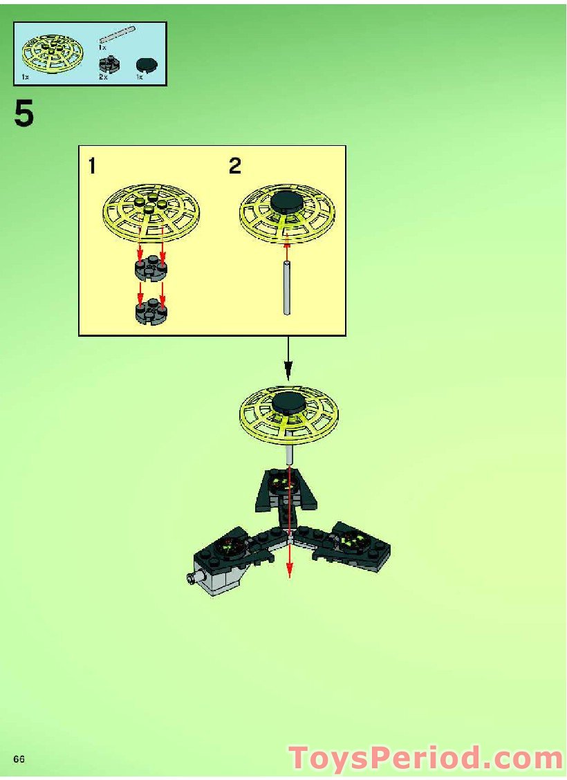LEGO 7691 ETX Alien Mothership Assault Instructions and Parts List