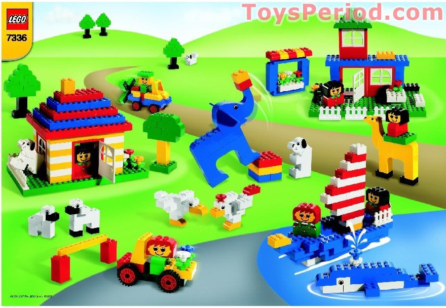 LEGO 7336 Foundation Set - Red Bucket Instructions and Parts List