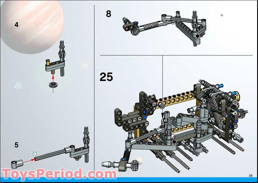 LEGO 7471 Mars Exploration Rover Instructions and Parts List