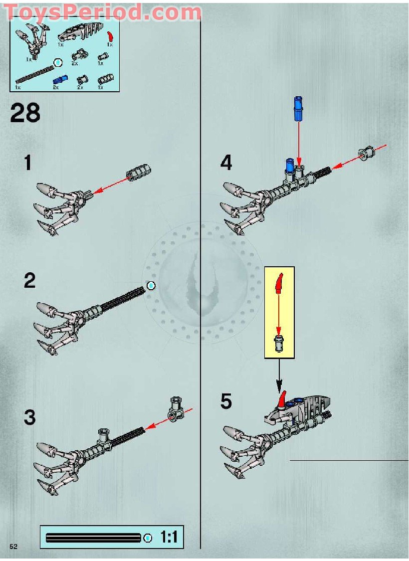 LEGO 8624 Race for the Mask of Life Instructions and Parts List