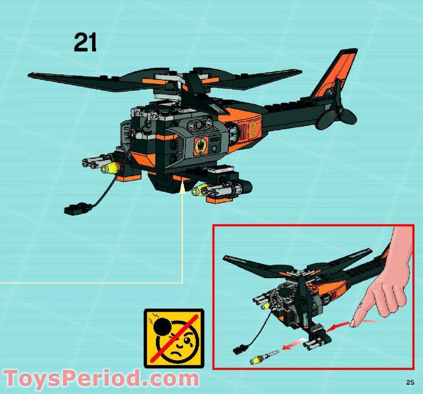 LEGO 8634 Mission 5: Turbocar Chase Instructions and Parts List