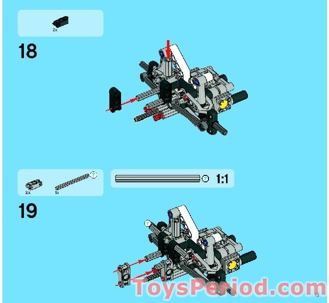 LEGO 8262 Quad Bike Instructions and Parts List