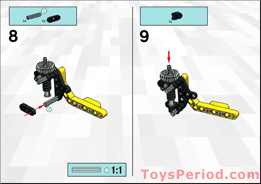 LEGO 8451 Dumper Instructions and Parts List