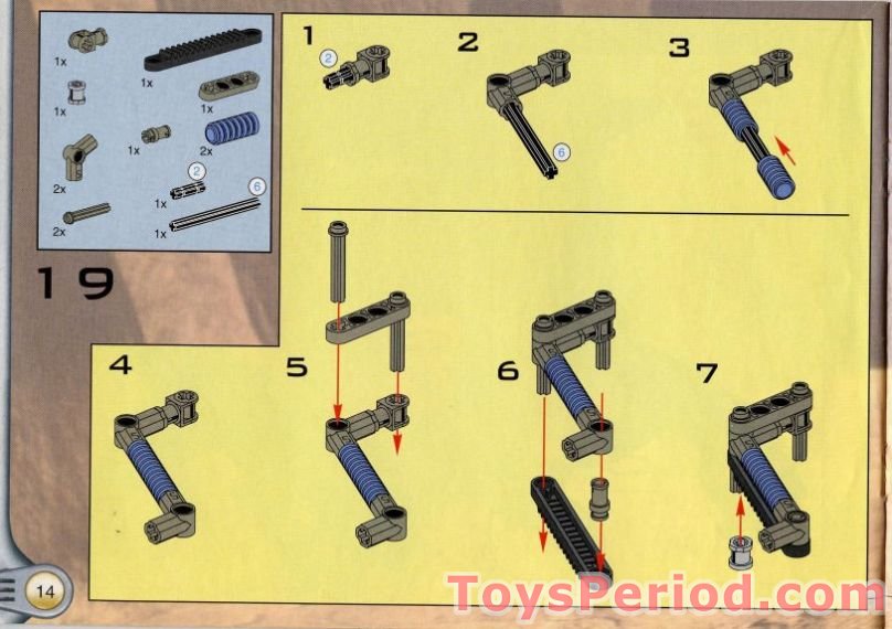 LEGO 8548 Nui-Jaga Instructions and Parts List