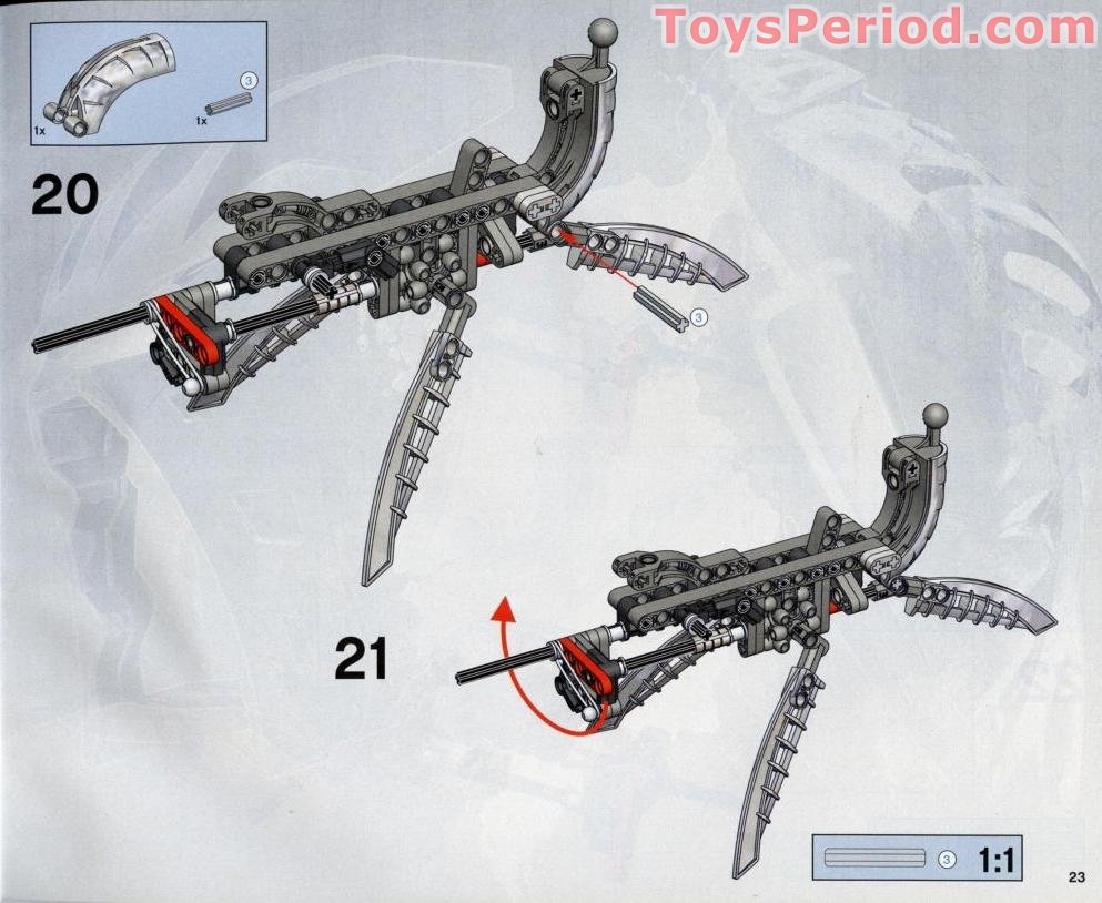 LEGO 8596 Takanuva Instructions and Parts List