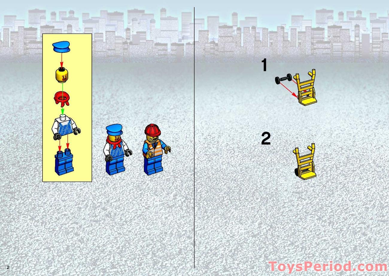 LEGO 10027 Train Engine Shed Instructions and Parts List