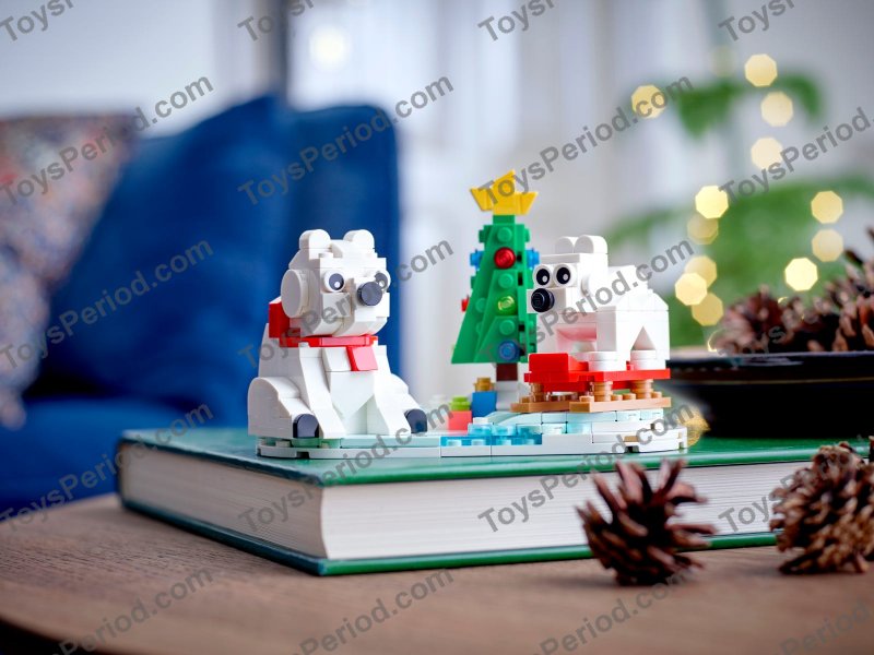 LEGO 40571 Wintertime Polar Bears Set Parts List