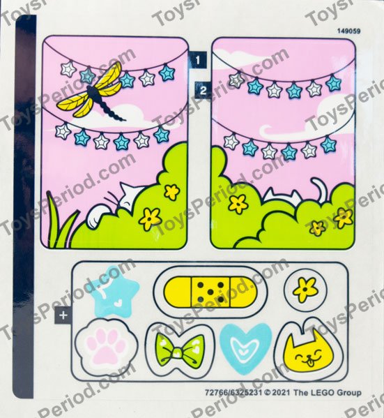LEGO Sets with Part 41665stk01 Sticker Sheet for Set 41665 - (72766/ ...