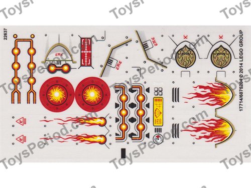 LEGO Sets with Part 70144stk01 Sticker Sheet for Set 70144 - (17714 / ...